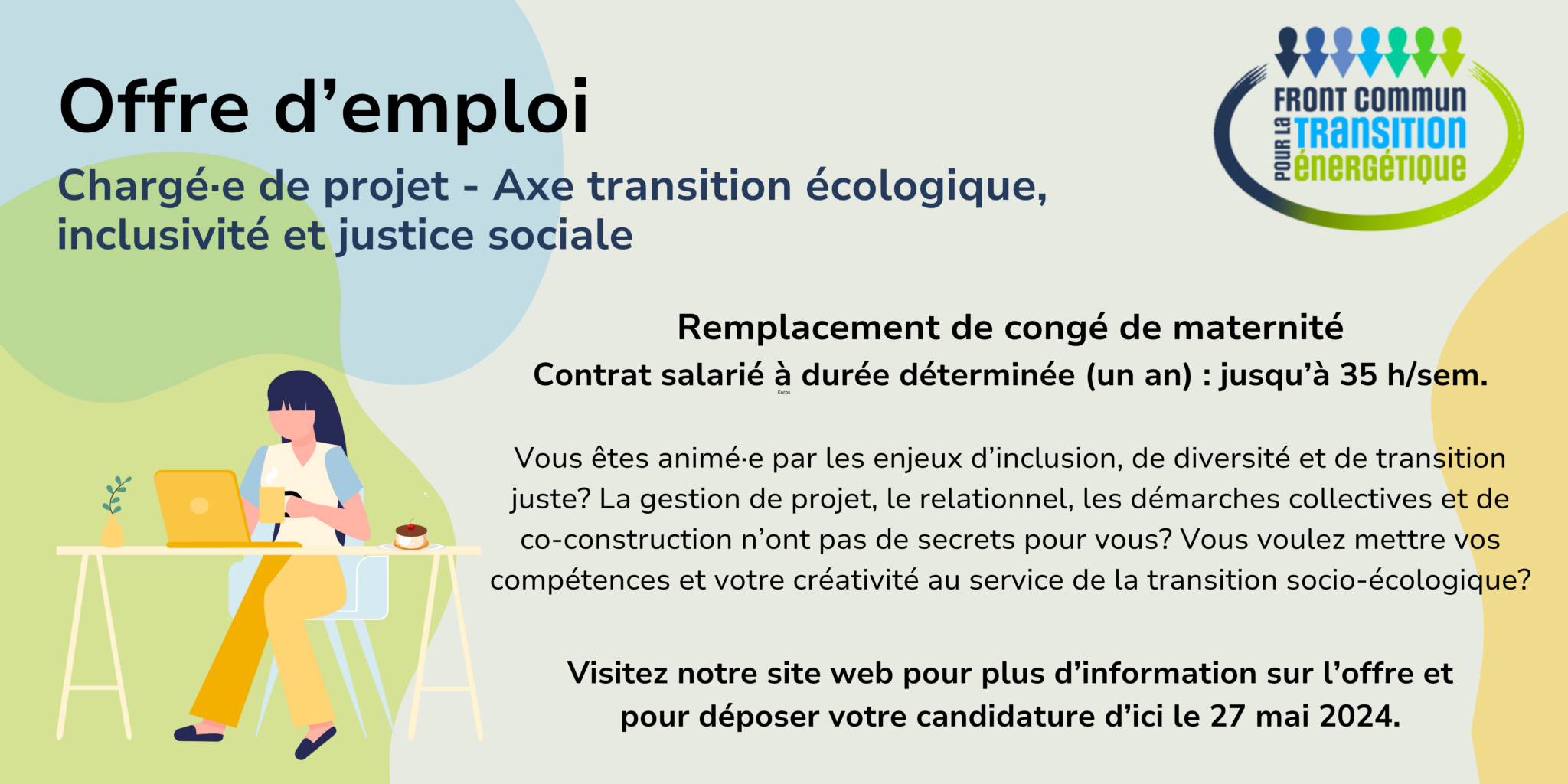 Offre d'emploi: Chargé·e de projet - Axe transition écologique ...